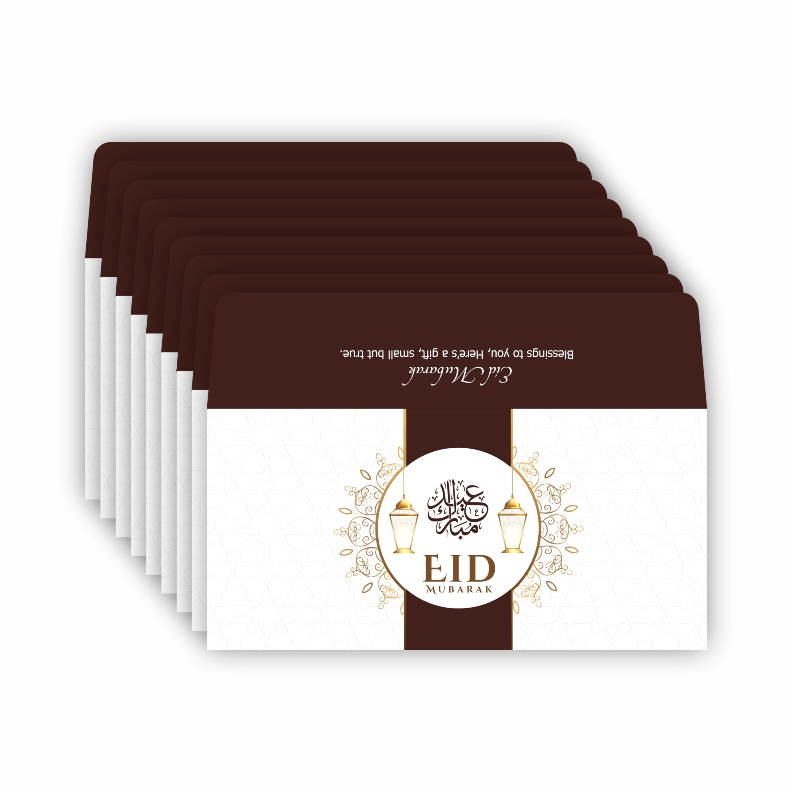 Anne Print Solutions® Pack Of 12 Eid Mubarak Envelopes Shagun Colorful ...