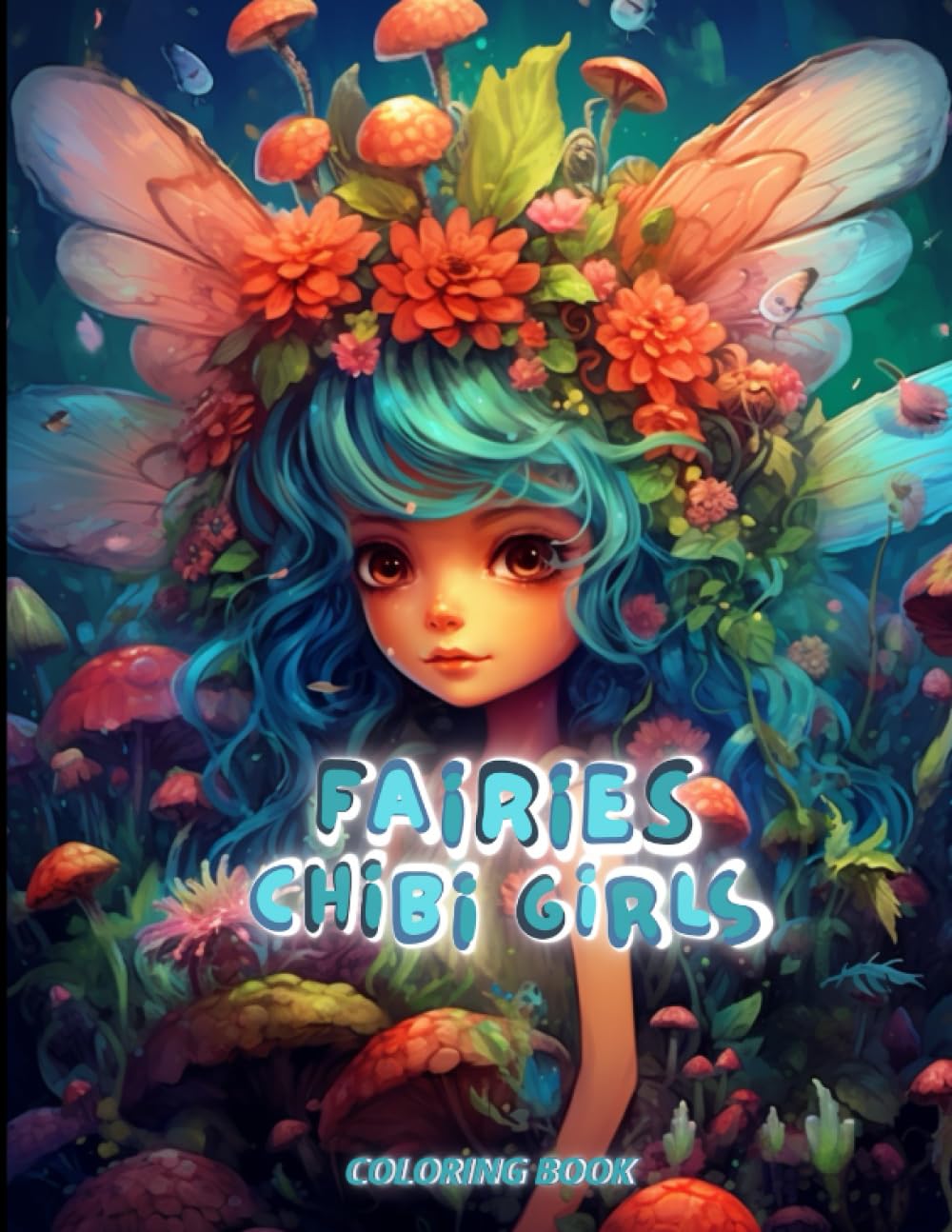 Amazon.com: Fairies Chibi Girls Coloring Book: Kawaii Chibi Girls in ...