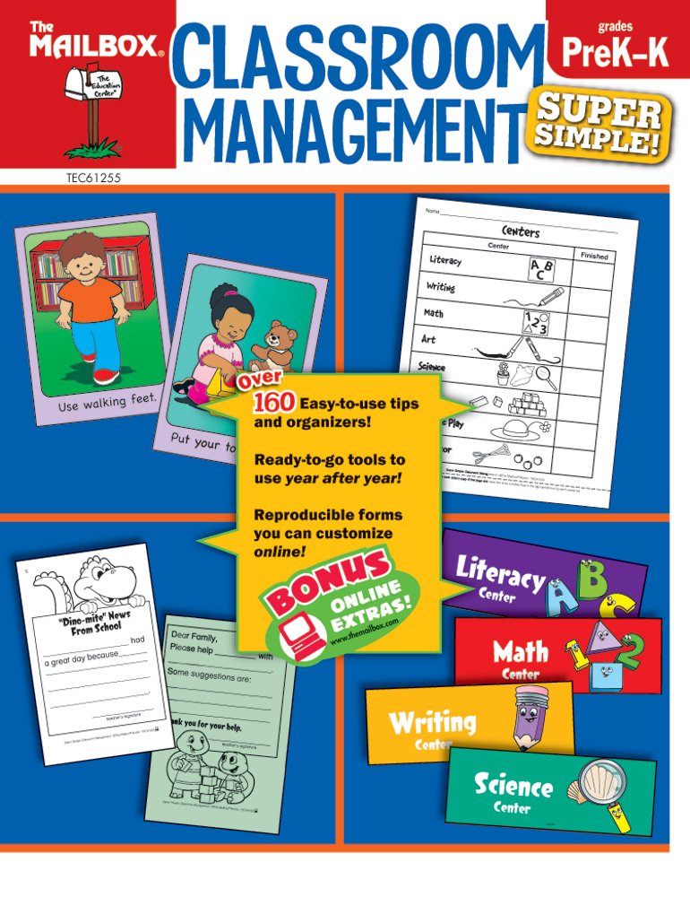 Super Simple Classroom Management (PreK-K): The Mailbox Books Staff ...