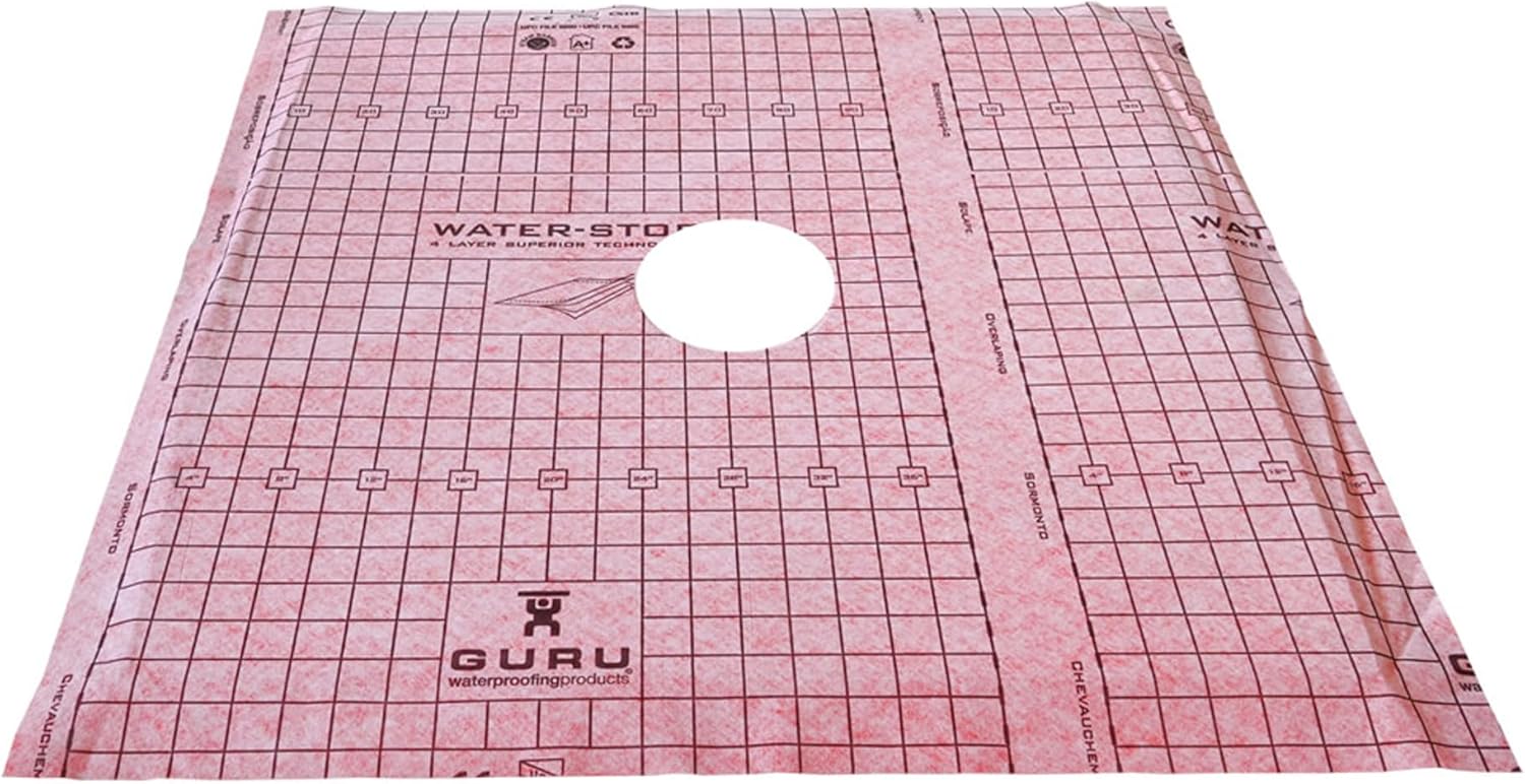 Amazon.com: GURU USA W-S Heavy Duty Shower Tray for Square Drain ...