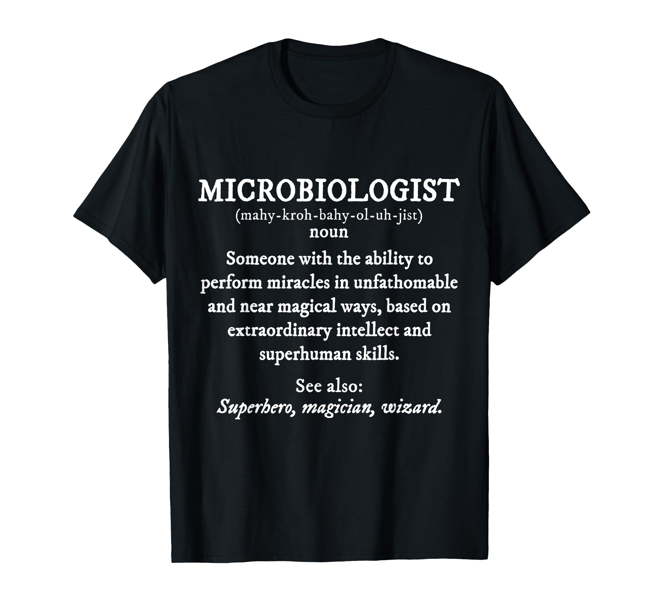 Amazon.com: Microbiologist Definition Shirt Funny Virology T-Shirt ...