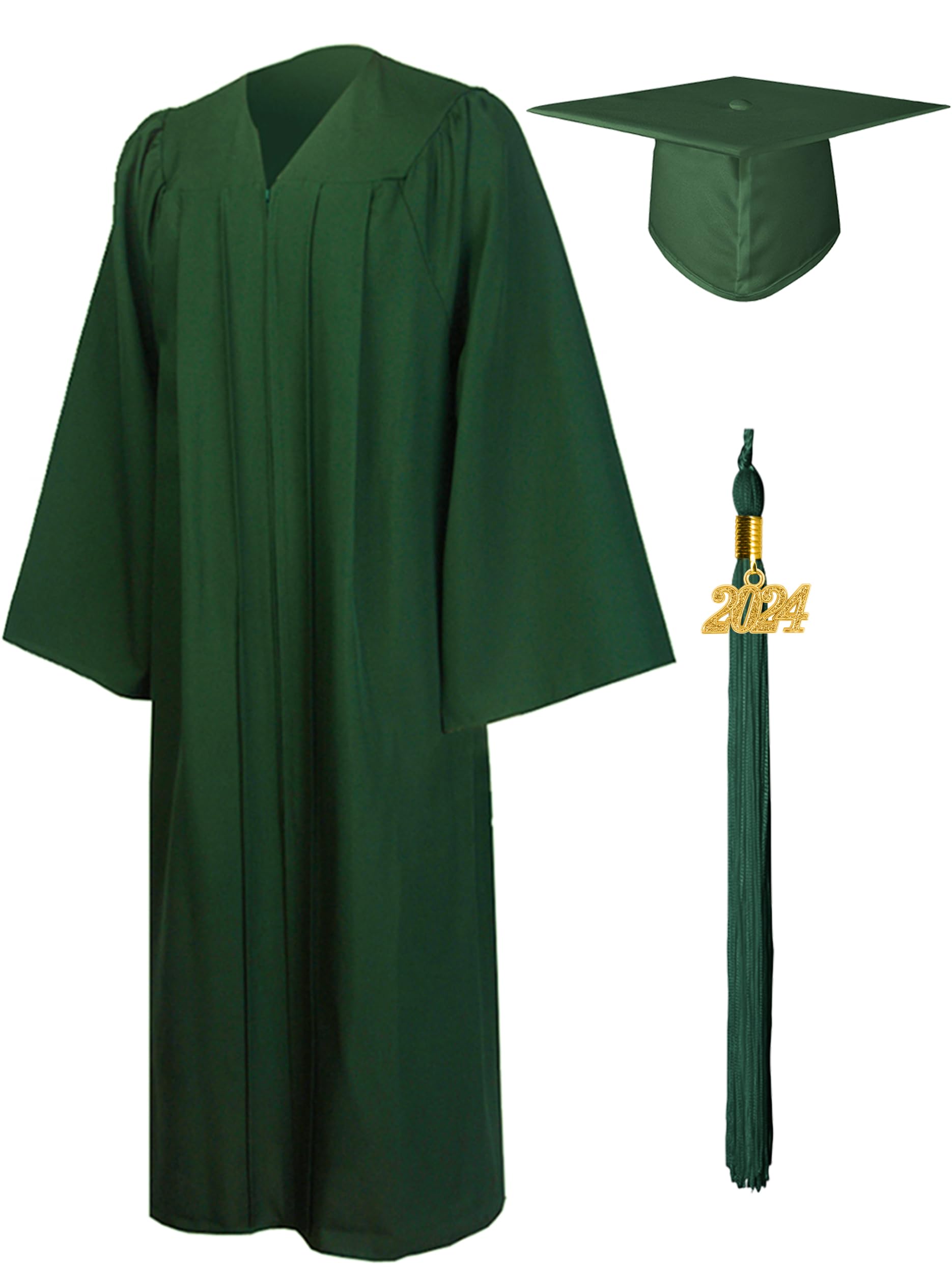 Snapklik.com : GraduationMall Matte Graduation Gown Cap Tassel Set 2024 ...