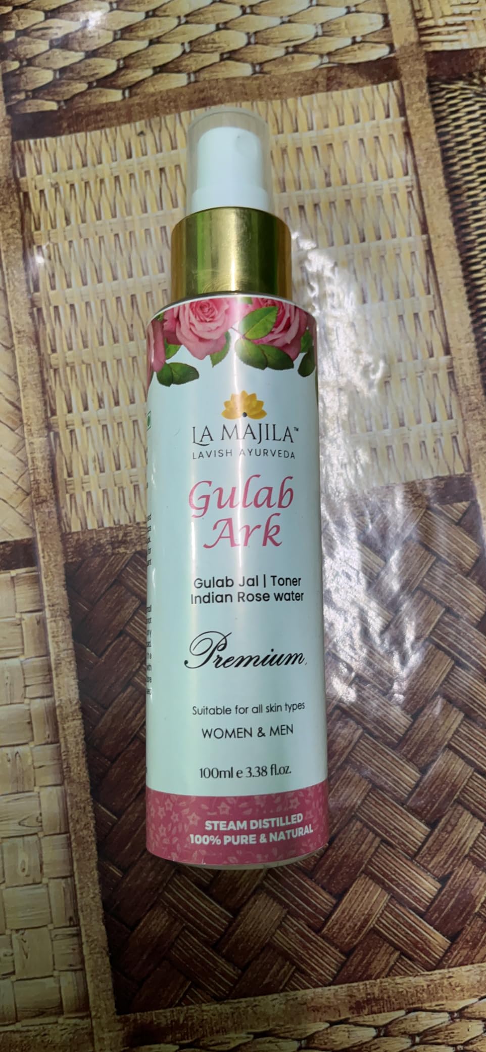 La Majila 100% Pure Ayurvedic Gulab Arka | Gulab Jal | Pure Rose Water ...