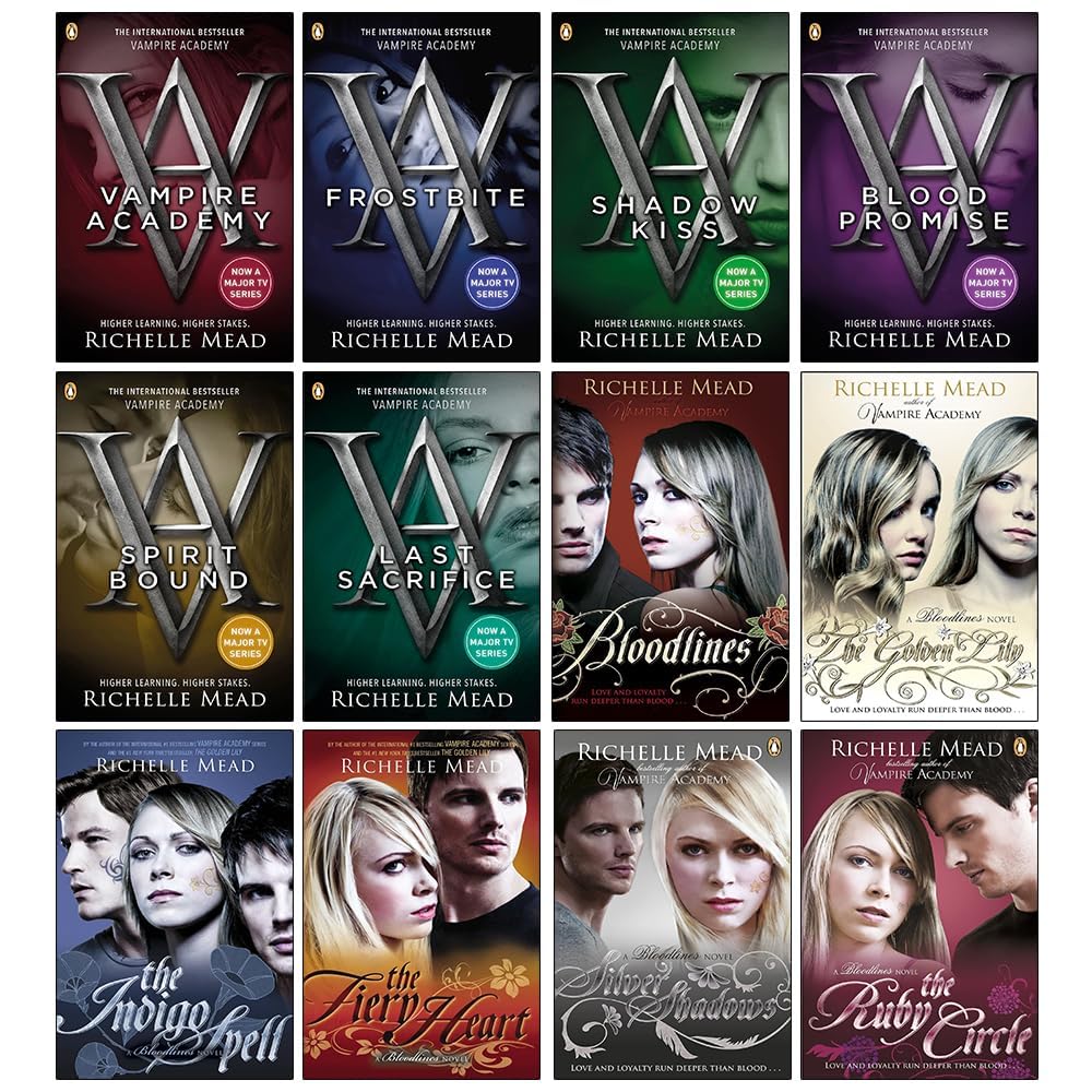 Vampire Academy & Bloodlines Series Collection 12 Books Set By Richelle ...