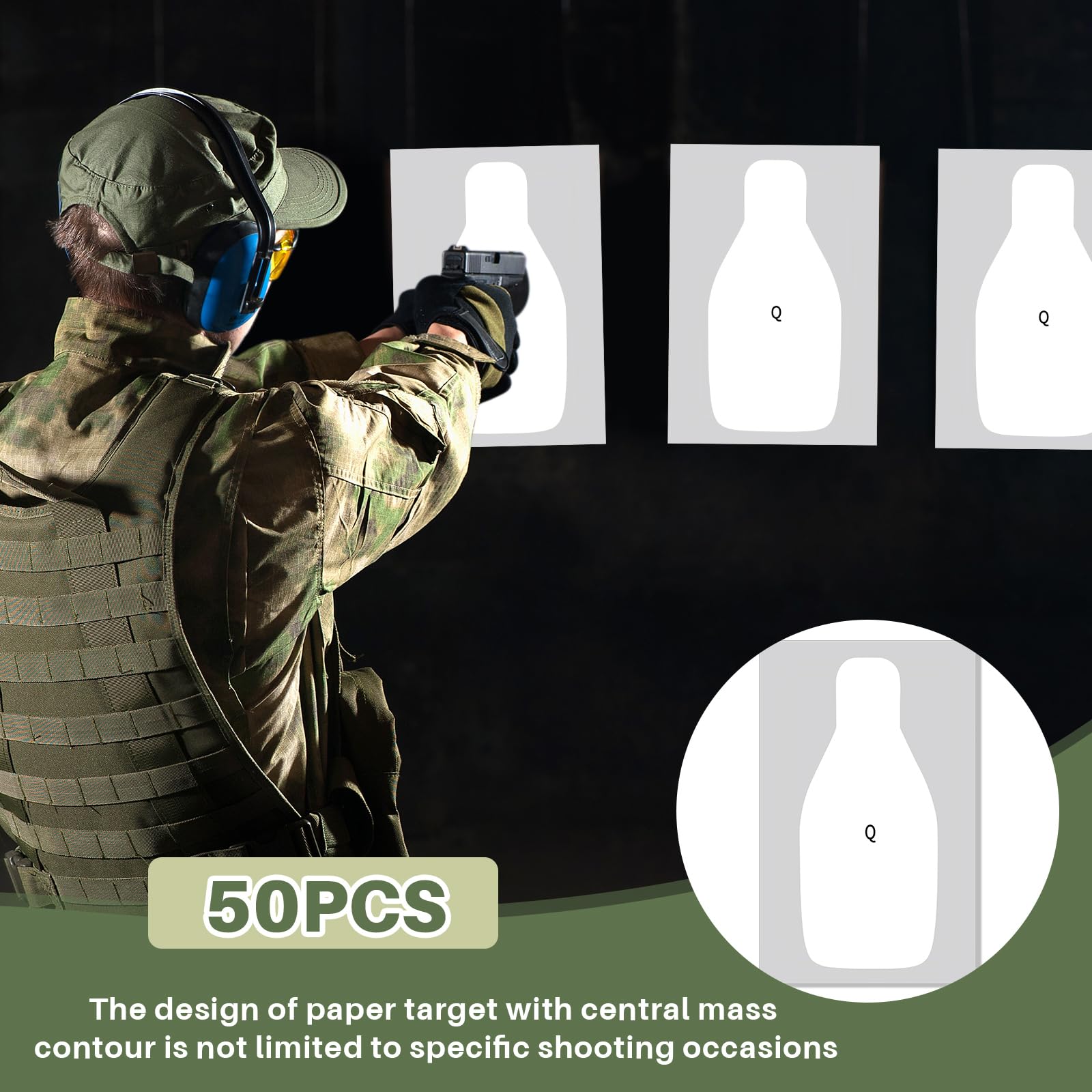 Snapklik.com : Leyndo Paper Shooting Targets Large Paper Rifle Targets ...