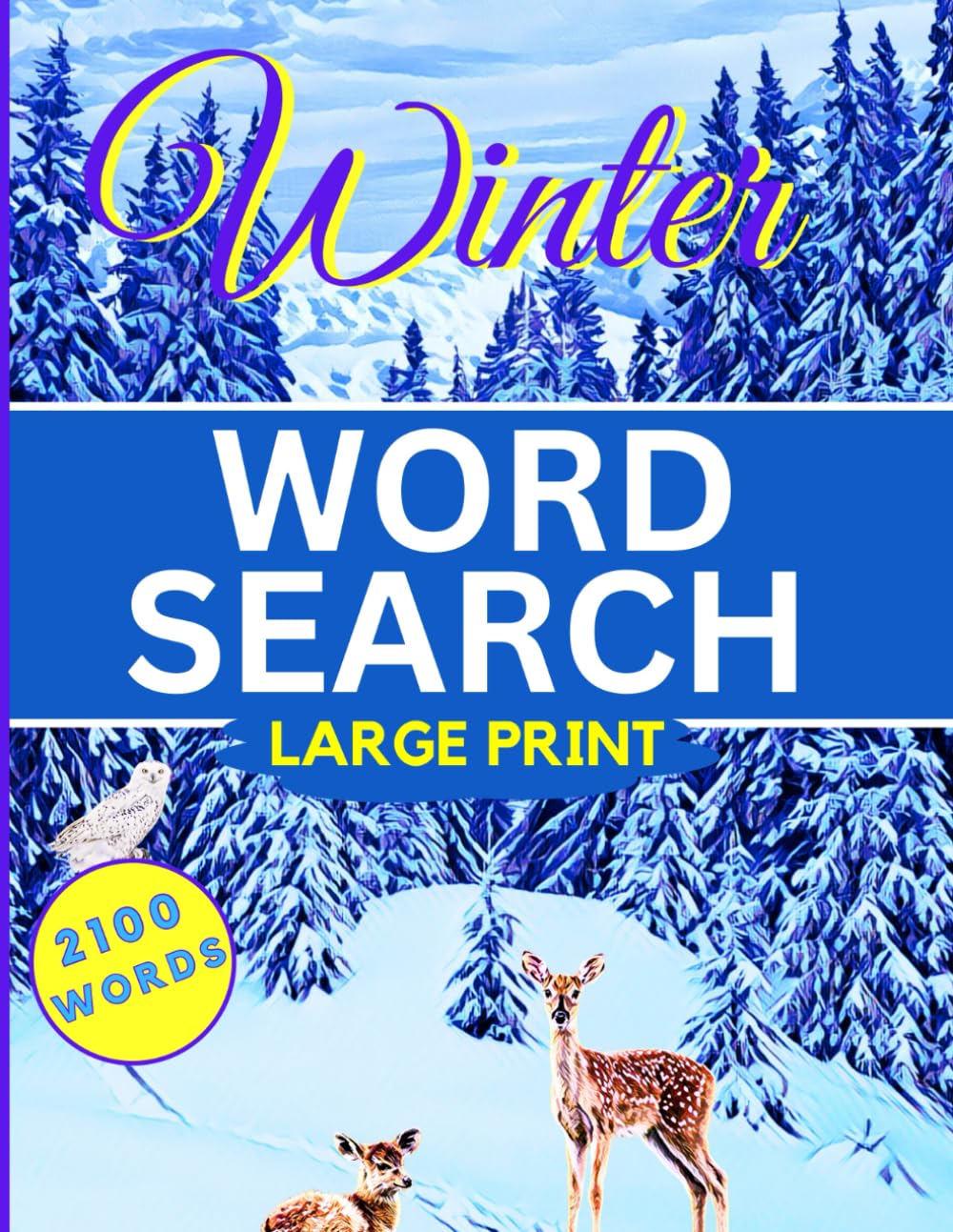 Winter Word Search Large Print: Puzzle Book For Adults And Seniors ...