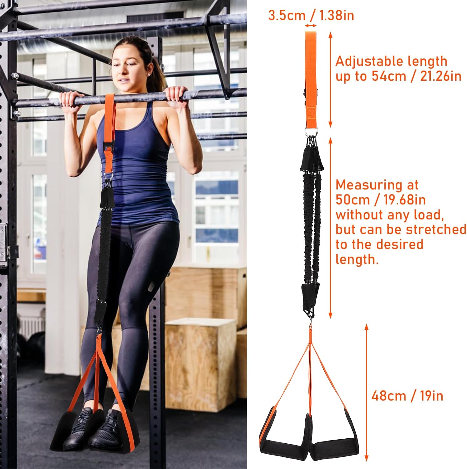 TOBWOLF Pull Up Assistance Bands, 50lbs – 260lbs Heavy Duty Pull up ...