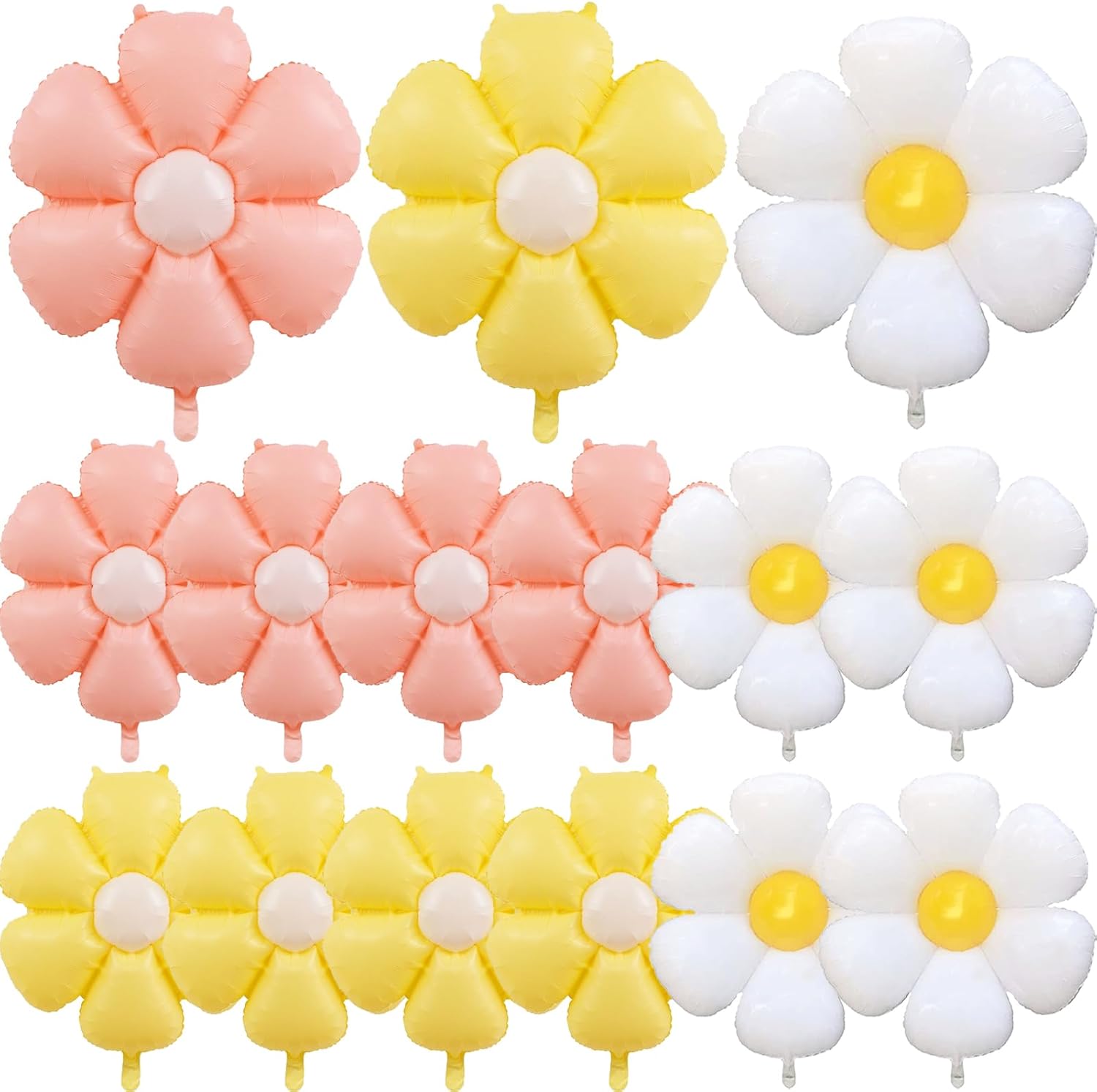 Amazon.com: Boho Daisy Balloons, 15 Pcs Groovy Party Decorations Girl ...
