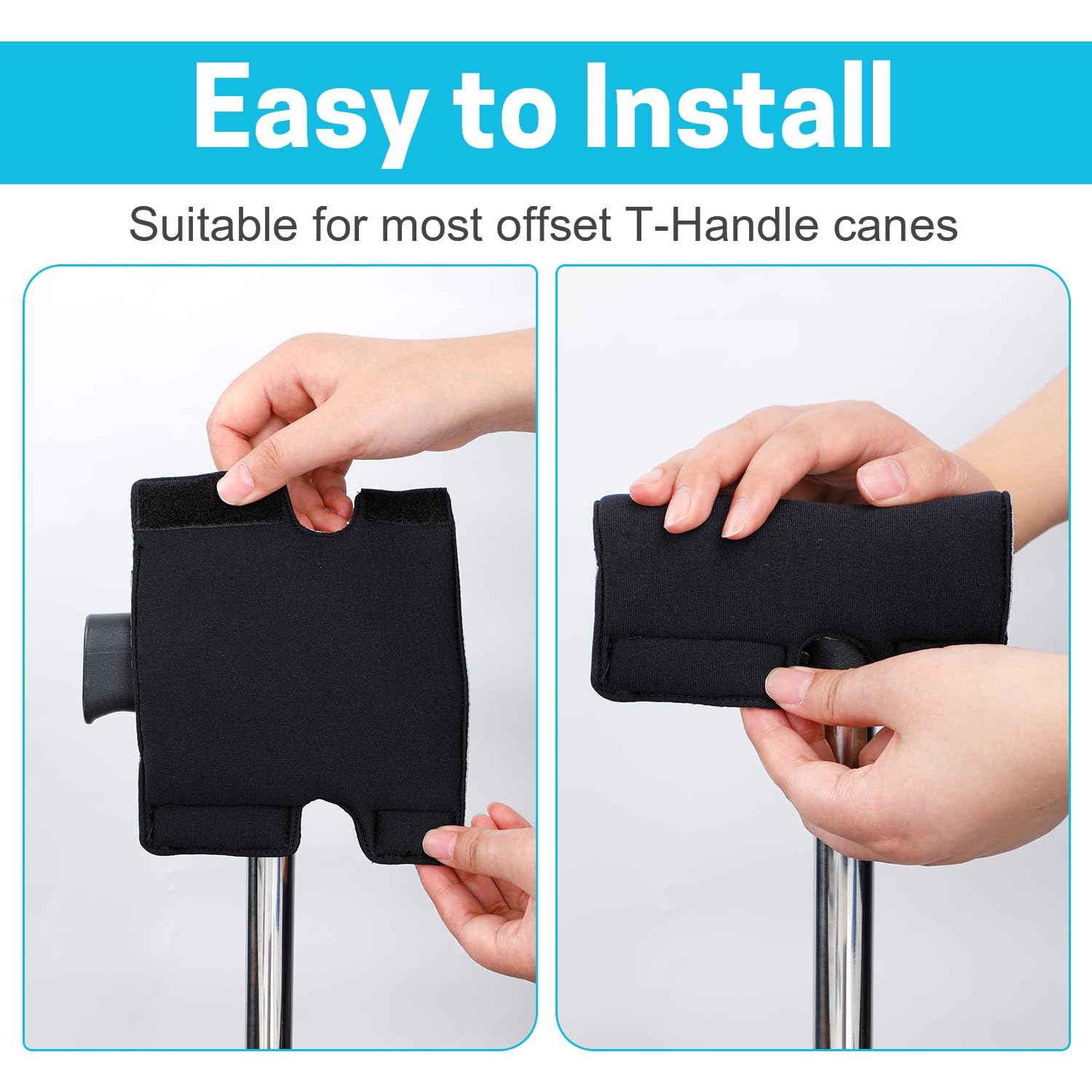 Snapklik.com : Walking Cane Pad, Hand Grip Cover For T-Handle Canes ...