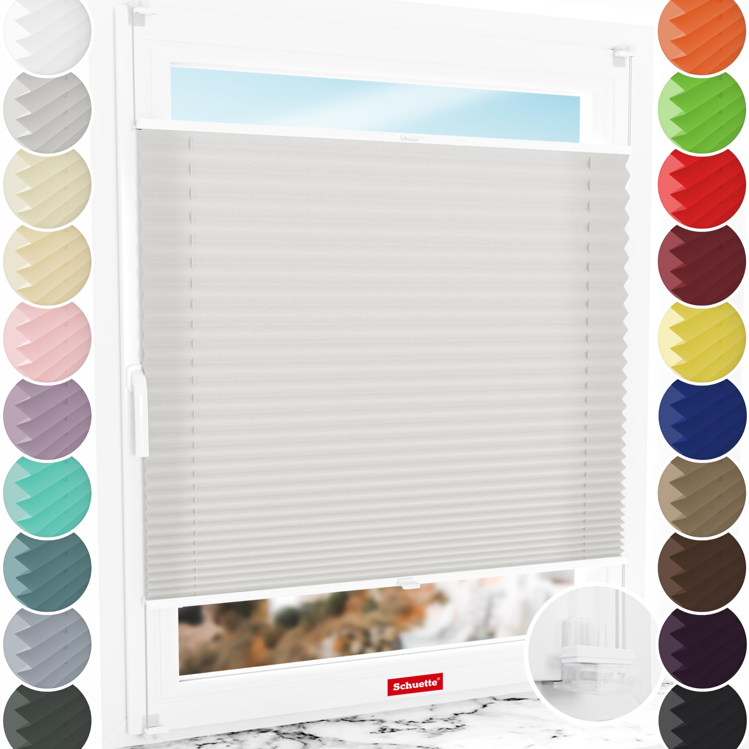 Amazon.de: Schuette® Plissee ohne Bohren Premium Kollektion: A Way Home ...