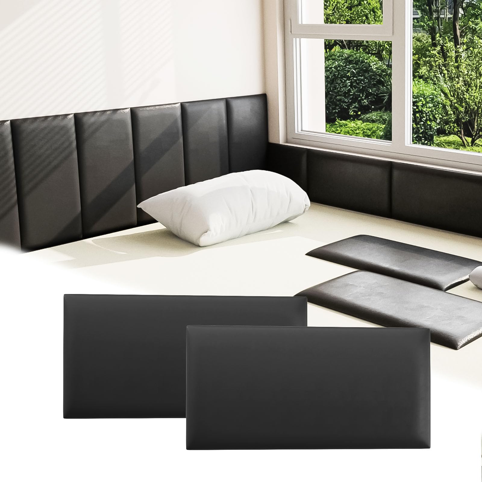 Amazon.com - Umedol 3D Anti-Collision Wall Padding for Kids, Black Peel ...