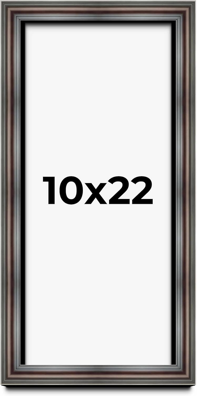 Amazon.com - 10x22 Shadow Box Frame Brown Cherry | 2.625 Inches Deep ...
