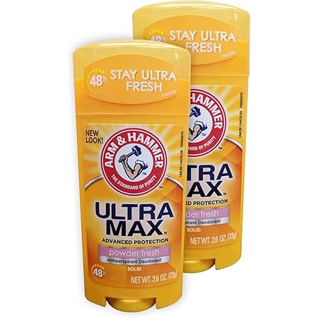 Amazon.com : Arm & Hammer Deodorant 2.6oz Solid Ultra Powder Fresh ...