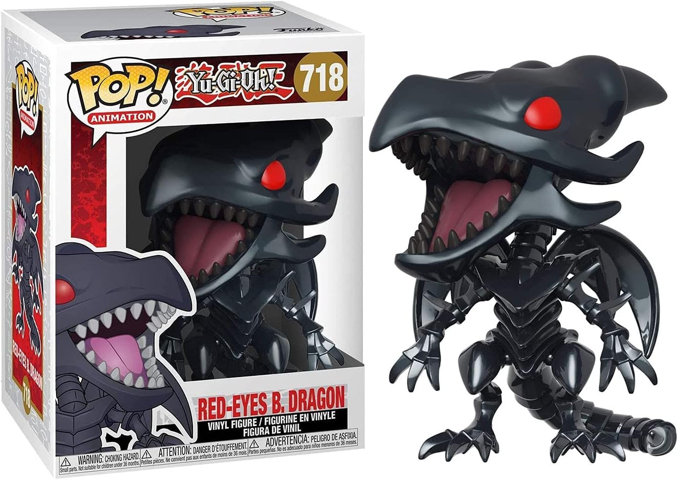 Amazon.com: Funko Pop! Animation: Yu-Gi-Oh - Red-Eyes Black Dragon ...
