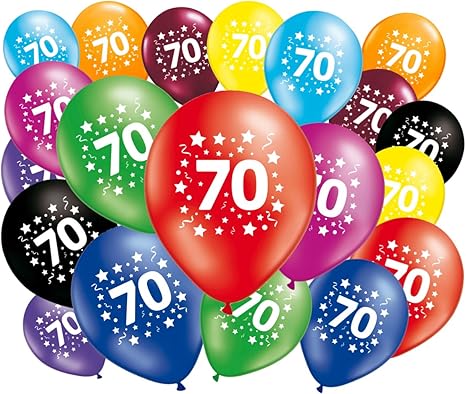 Amazon.de: Aparatoo. Fabsud Luftballons zum 70. Geburtstag - 20 ...