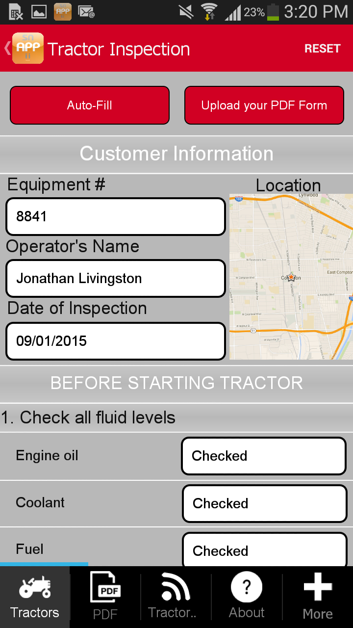 Tractor Inspection App - App on Amazon Appstore