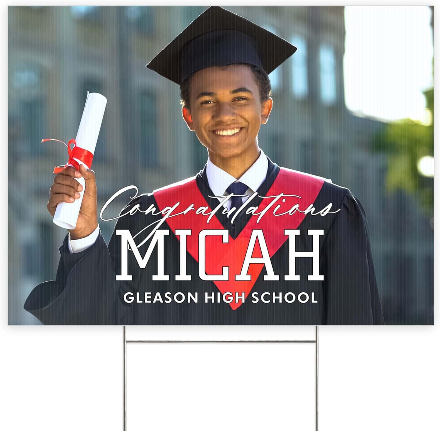 Amazon.com: Let's Make Memories Personalized Photo-Forward Graduation ...