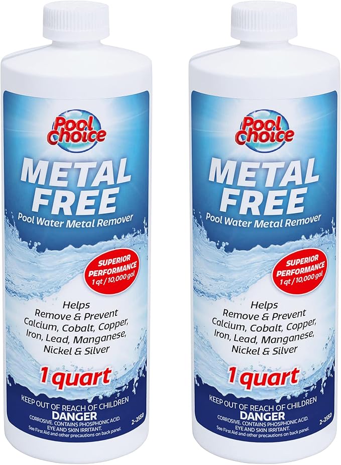 Amazon.com: SpaChoice 1-Quart 2-Pack Premium Metal Free Pool Water ...