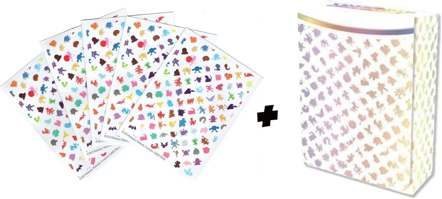 Amazon.com: Pokemon 151 Card Sleeves (x65) & Deck Box Combo - Kanto ...