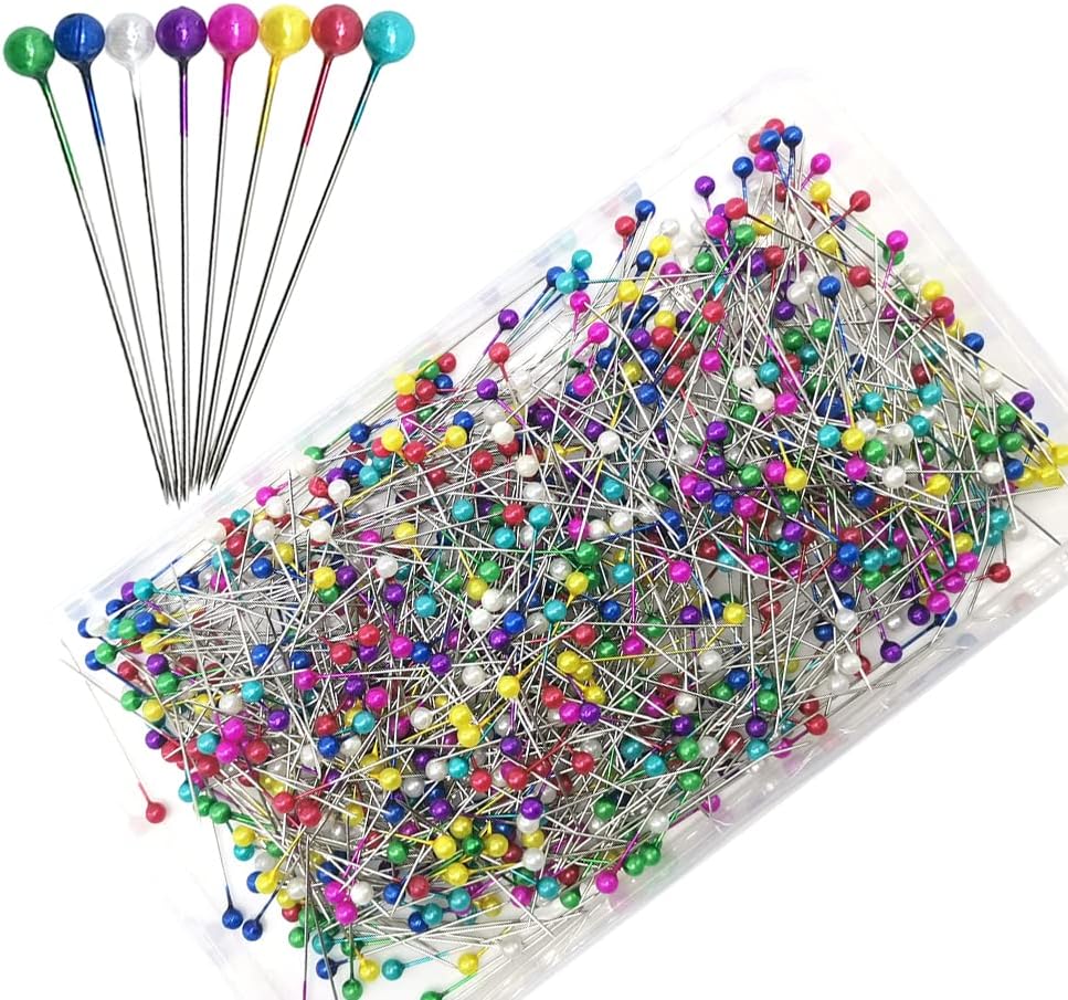 Amazon.com: Ruidee 800 Pcs Multicolor Sewing Pins 38mm/1.5in Straight ...