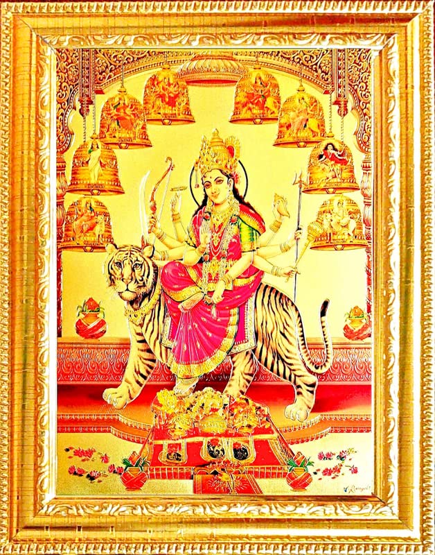 VCARTNOW Durga Maa Photo Frame For Wall And Pooja | Photo Frame For ...