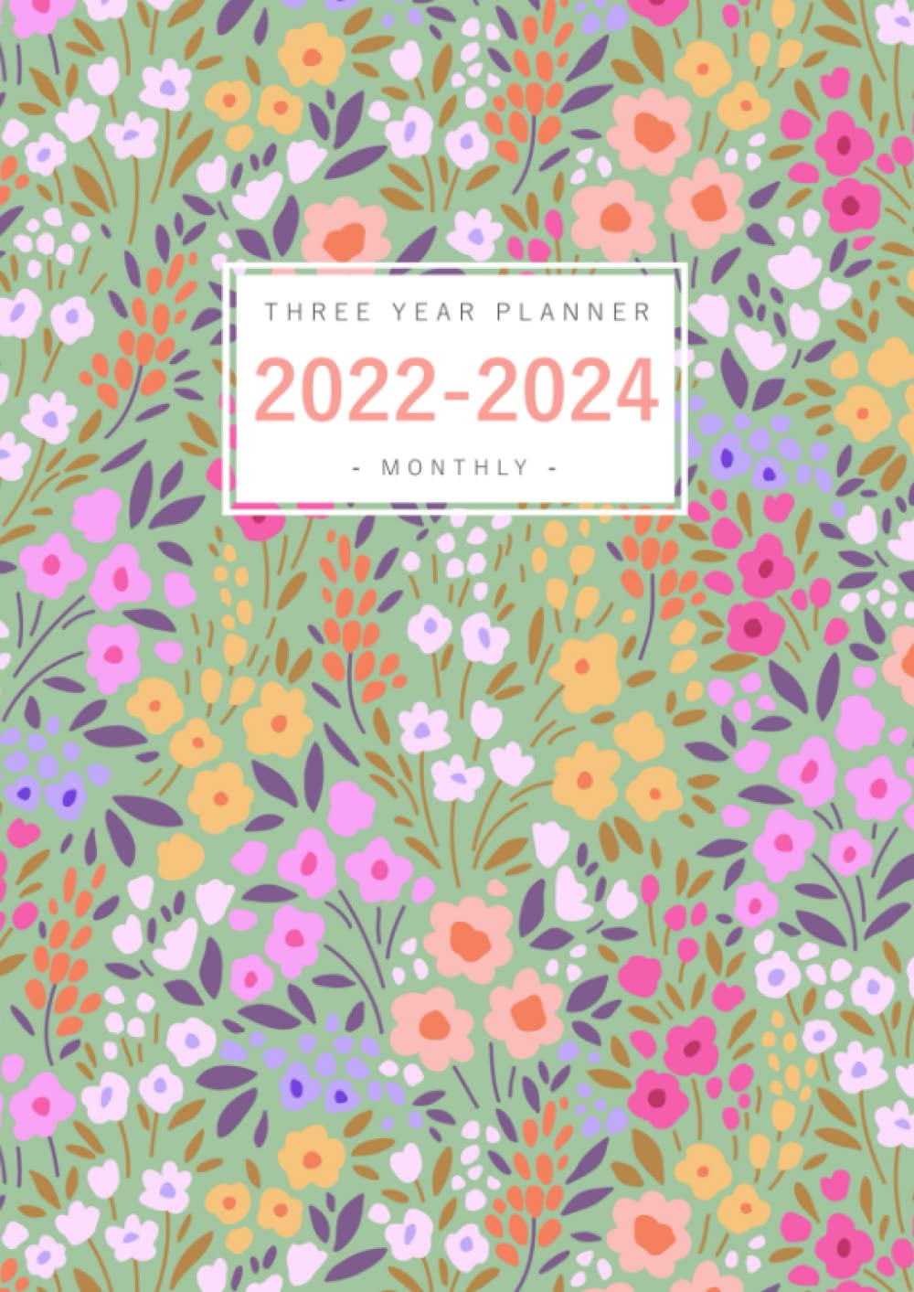 Three Year Planner 2022-2024: A4 Monthly Notebook Organizer Small | 3 ...