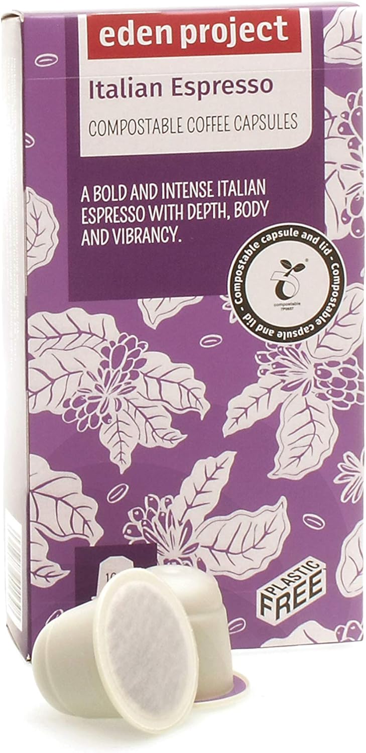 THE EDEN PROJECT 60 Italian Espresso Coffee Pods Compatible with ...