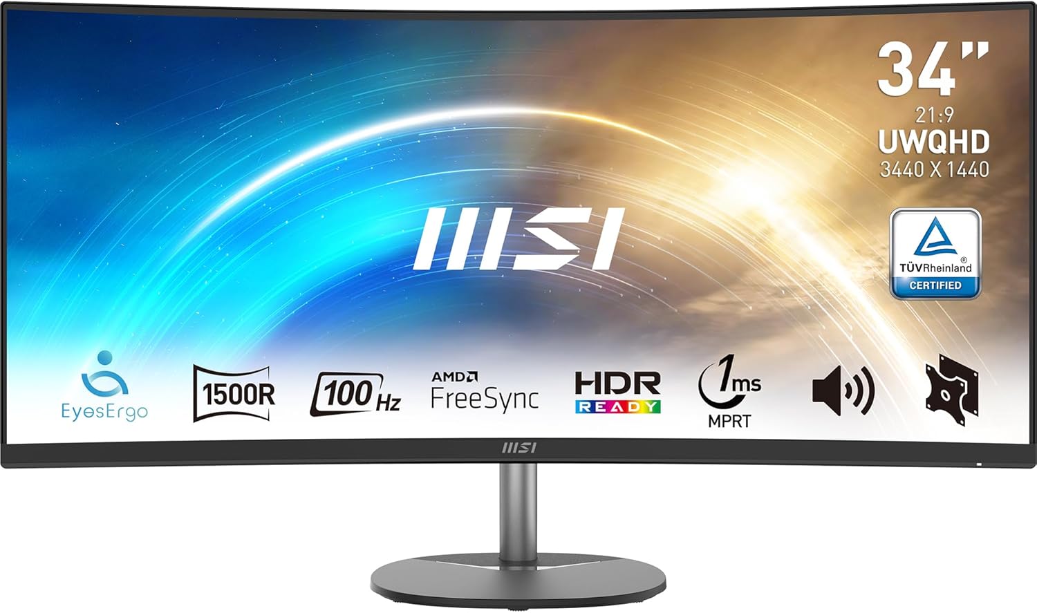 MSI Monitor de computador Pro MP341CQ Full HD de 34 polegadas – Monitor ...