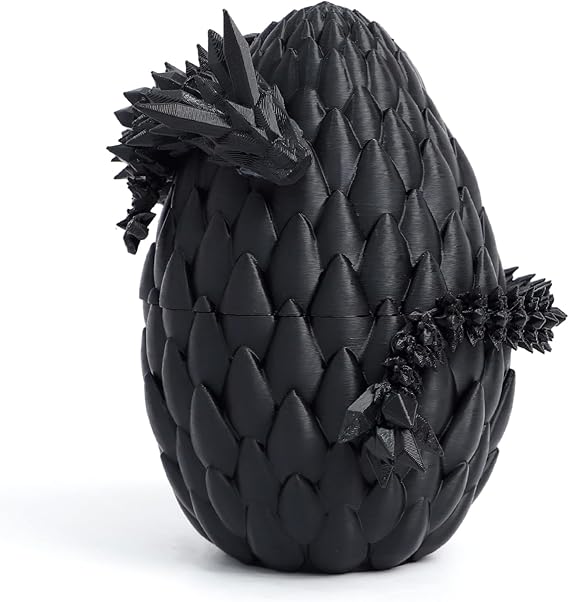 Amazon.com: Flavery 3D Dragon Egg - Easter Egg with Flexible Dragon ...