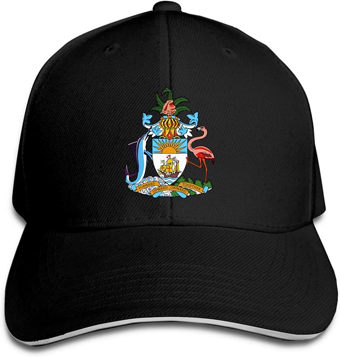 Coat of Arms of The Bahamas Unisex Sun Hat Adjustable Baseball Cap ...