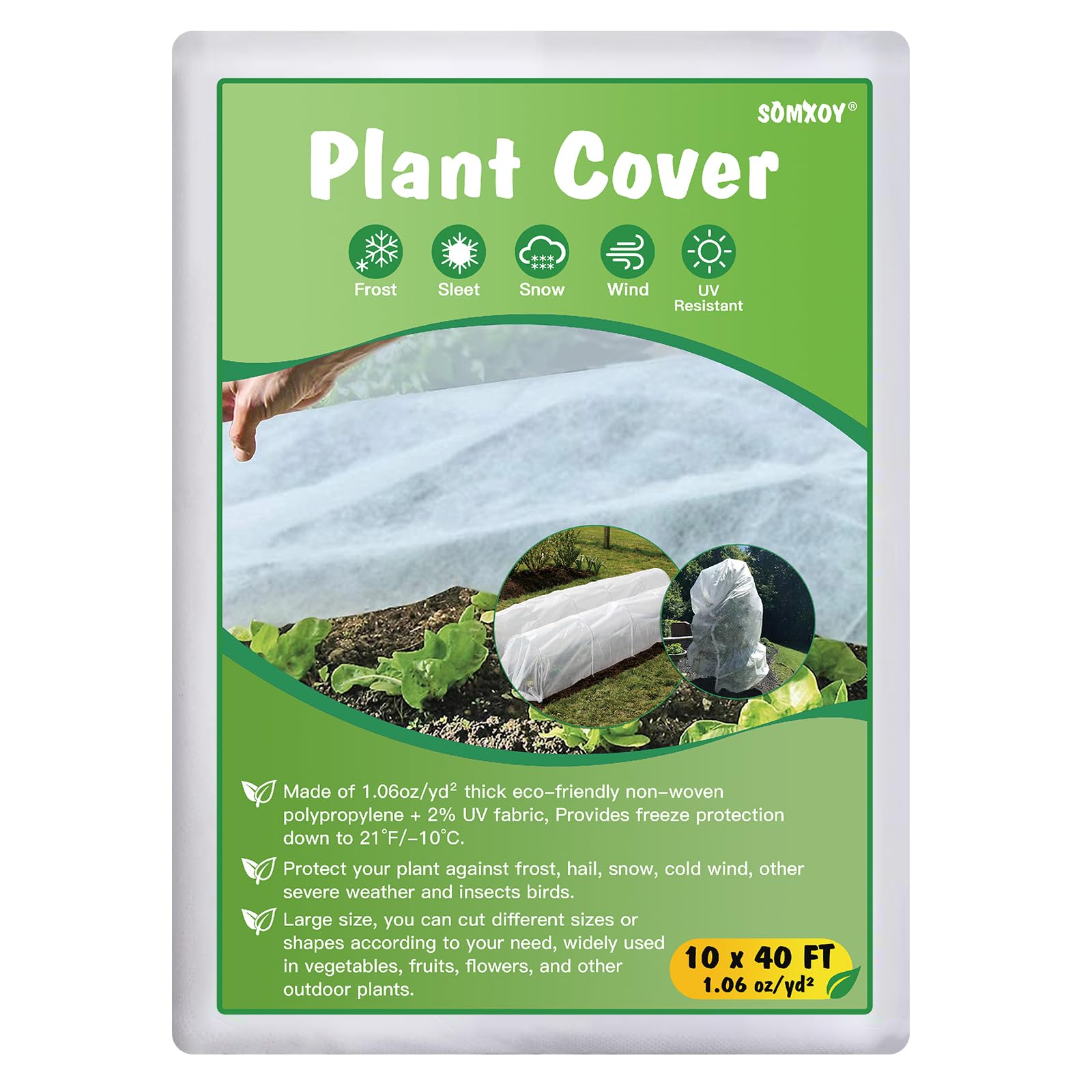 Tela Absorbente Para Plantas 1pc Cubierta Planta Tela No Tejida Anti