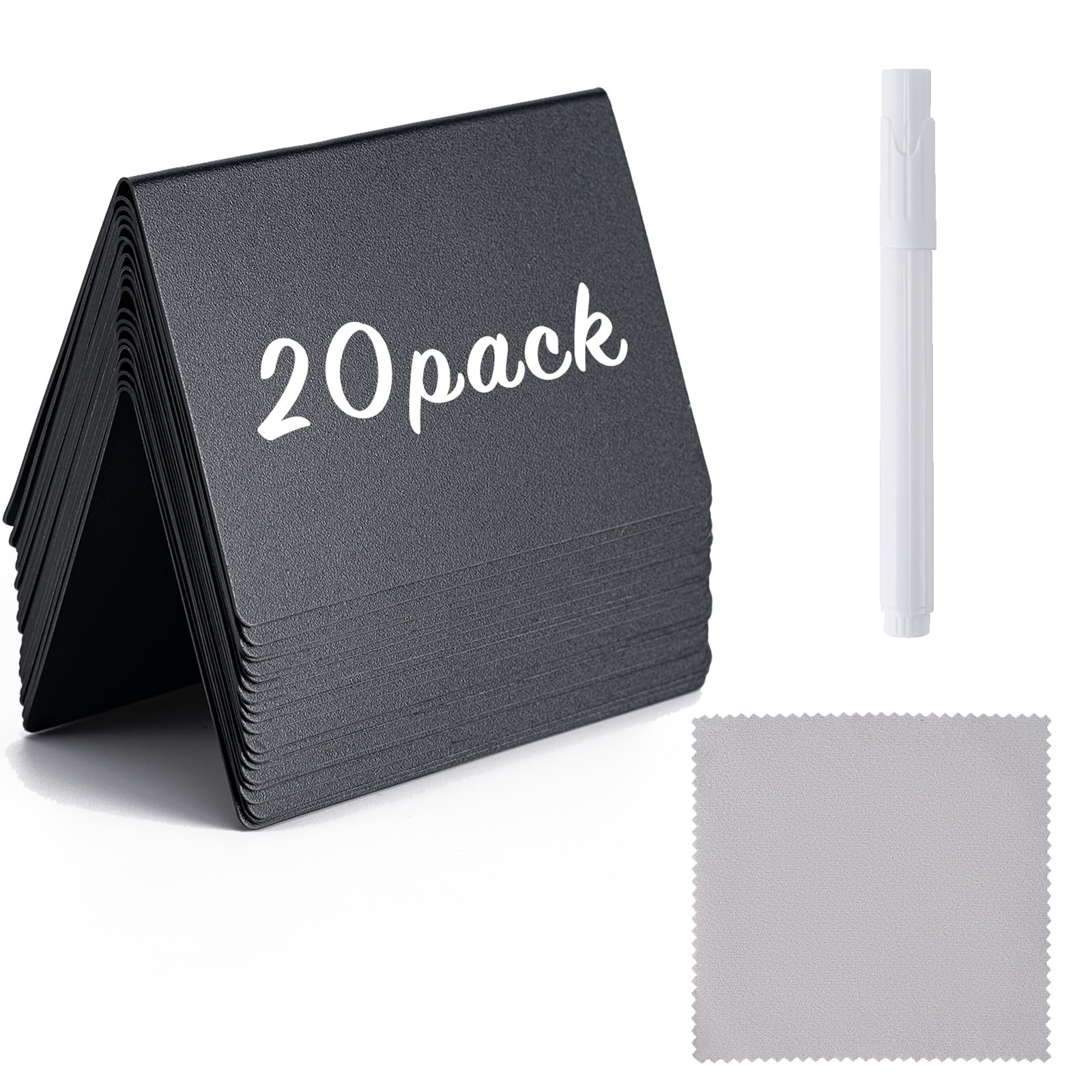 Snapklik.com : BOOMIBOO 20 Pack 4"x3"Mini Chalkboard Signs, Reusable ...