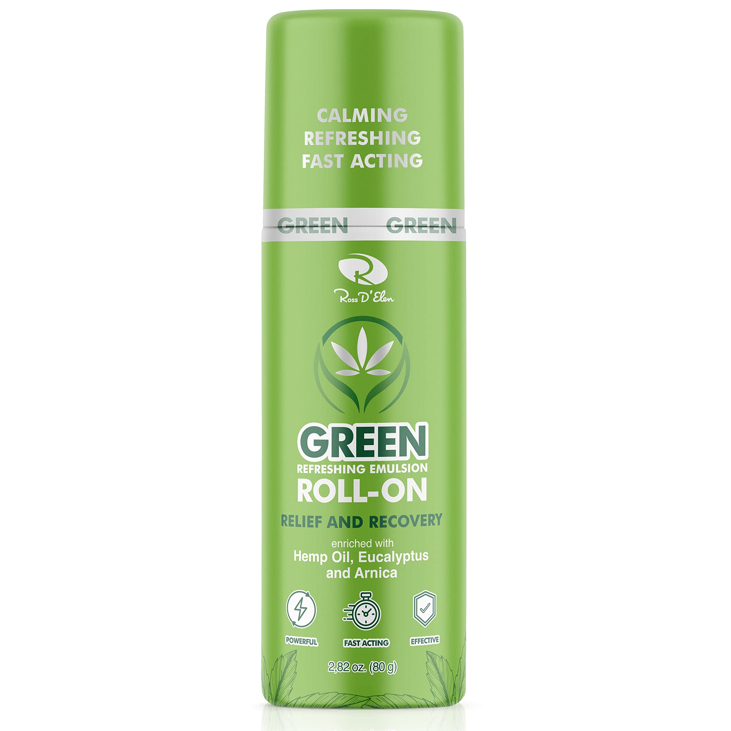 Amazon.com: Ross D’Elen Green Menthol Relief and Recovery ROLL-ON ...