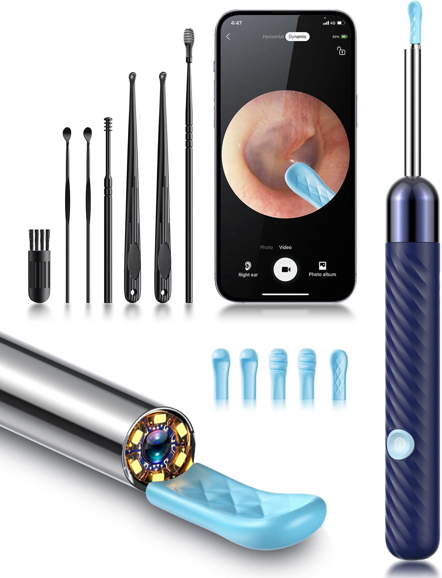 Amazon.com: Ear Wax Removal Tool Camera - Ear Wax Removal Kit - Ear ...