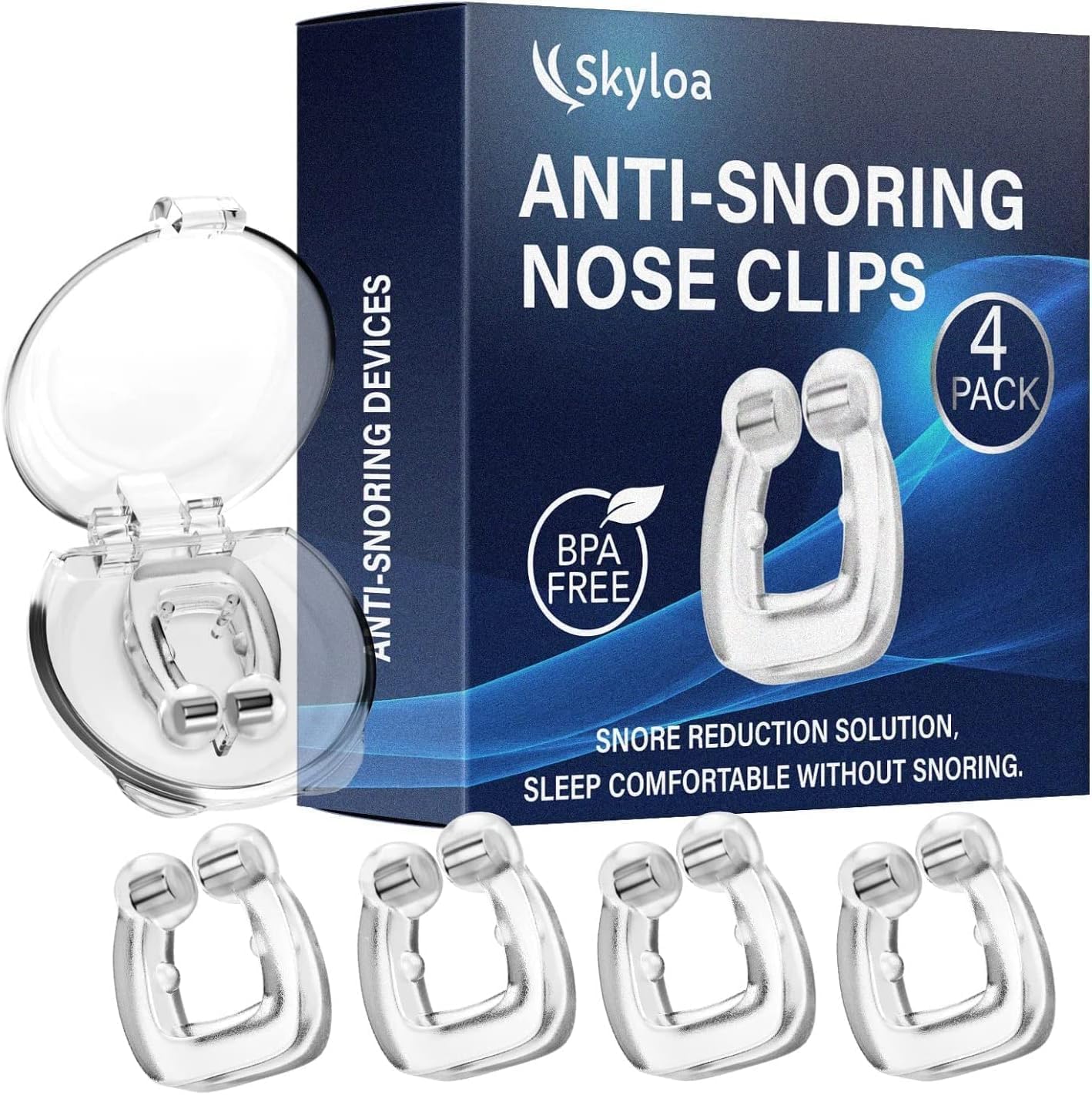 Amazon.com: HarmonyGleam Anti Snoring Devices: Silicone Magnetic Snore ...