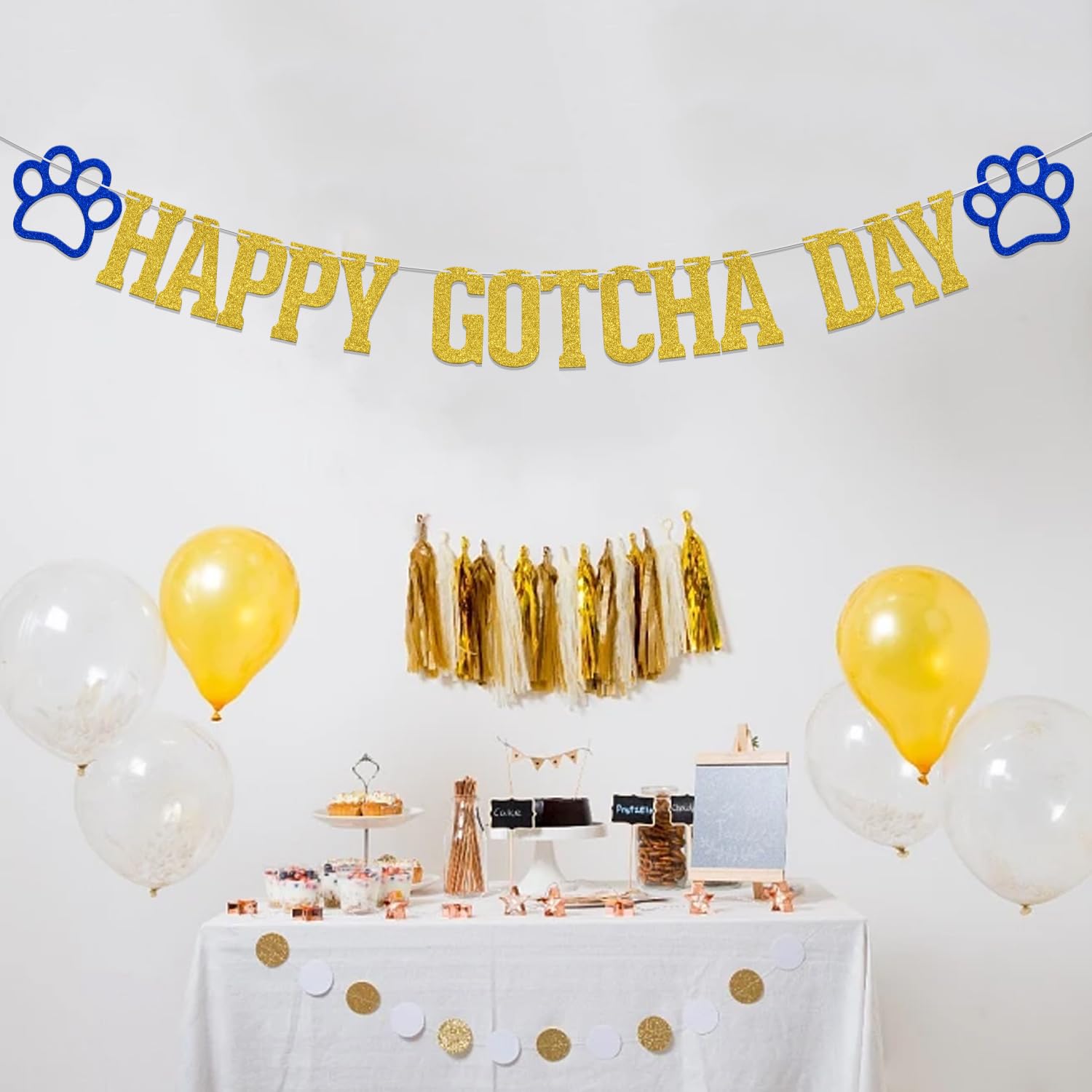 Snapklik.com : Happy Gotcha Day Banner Pet Adoption Party Decorations ...