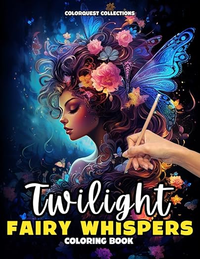 Amazon.com: Twilight Fairy Whispers Coloring Book: A Mystical Escape ...