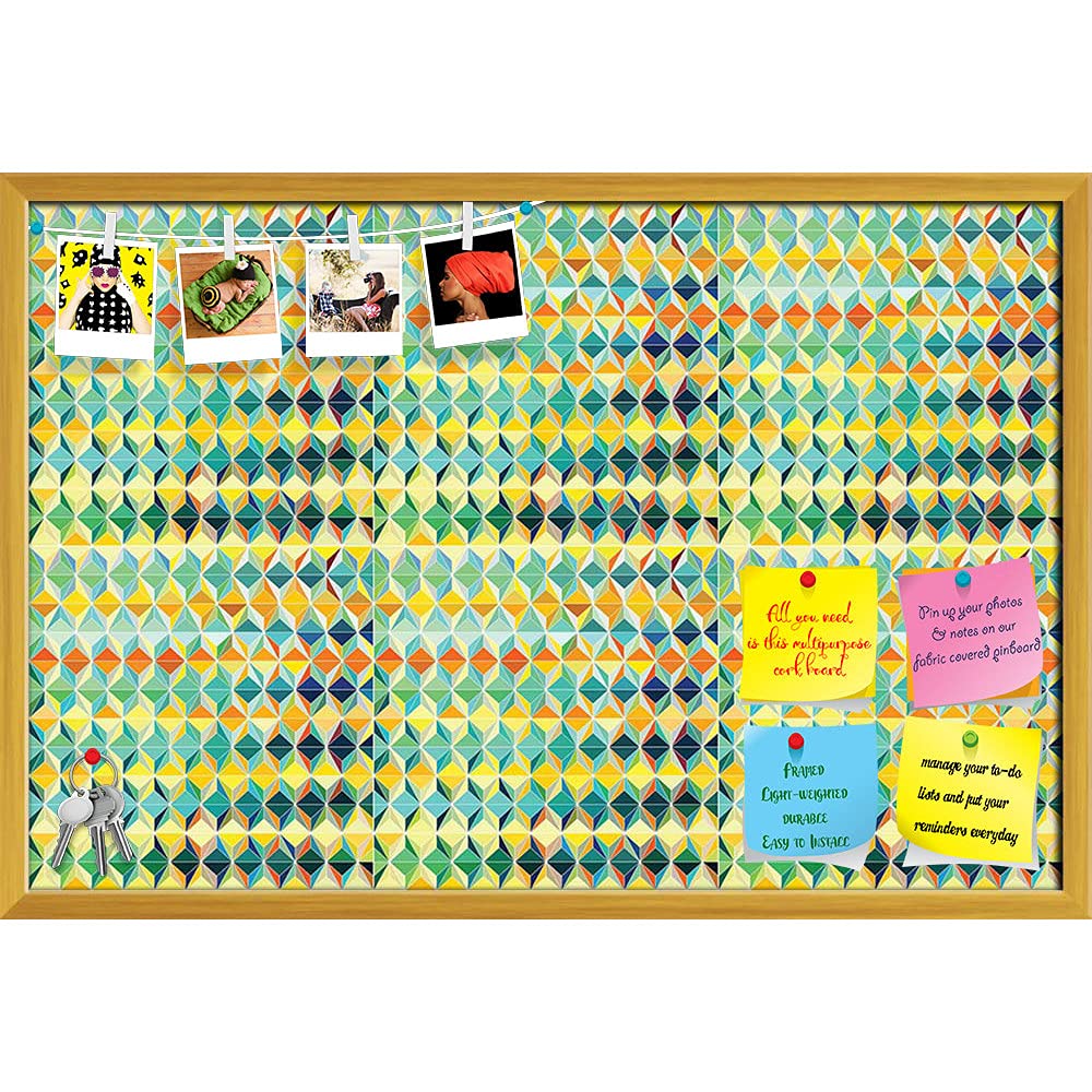 ArtzFolio Funky Triangle Bulletin Board Notice Pin Board | Vision Soft ...