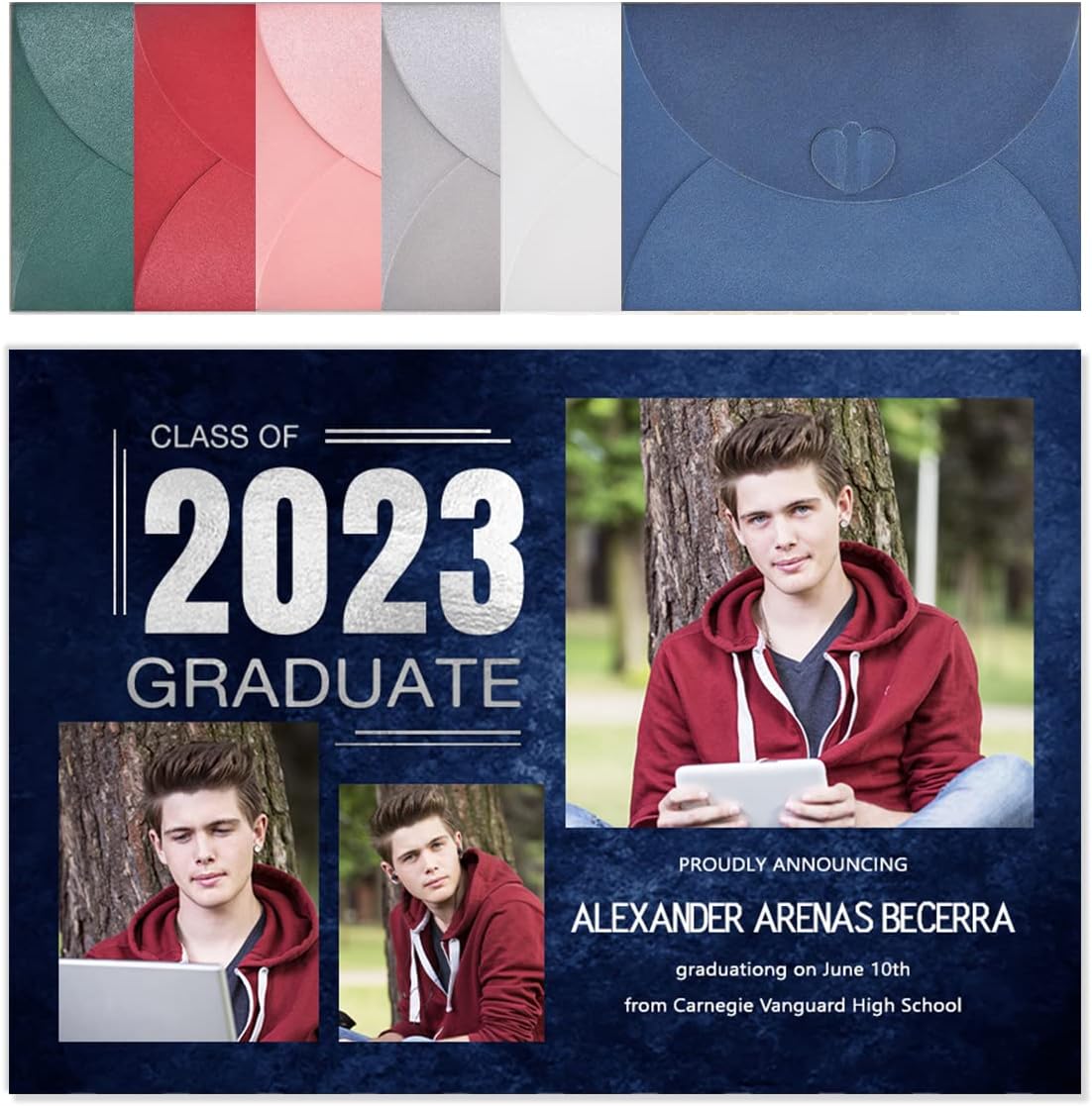 Amazon.com : Yibanda Up to 200 PCS Graduation Invitations 2024 with ...