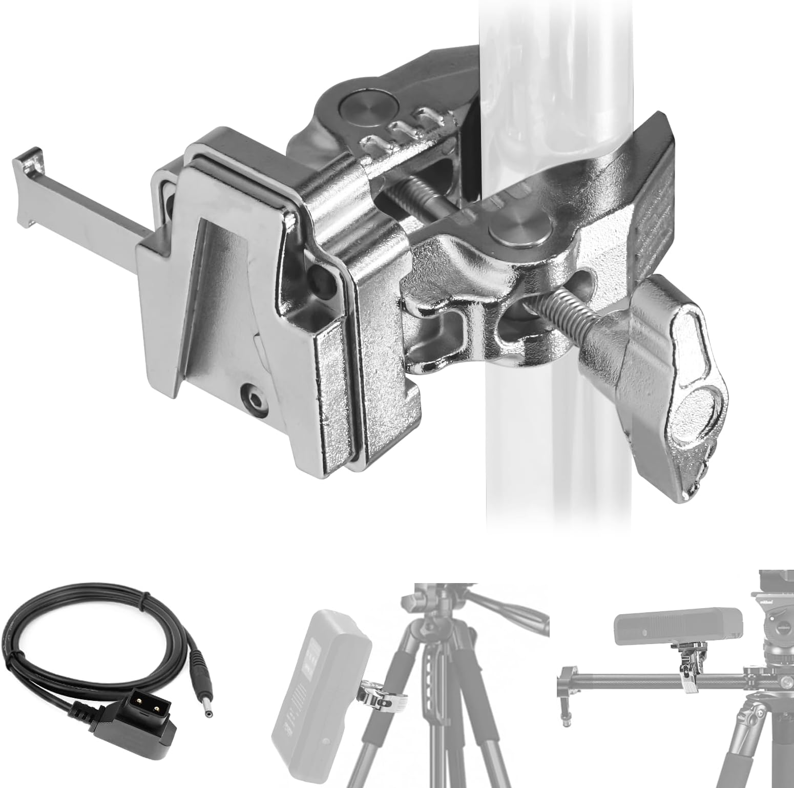 Amazon.com : NEEWER V-Lock Battery Clamp with Tripod Clamp, Gimbal ...