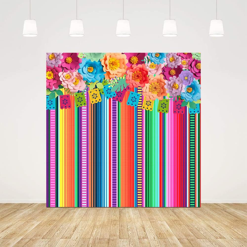 Amazon.com : Ticuenicoa 7x5ft Mexican Fiesta Backdrop Photobooth ...