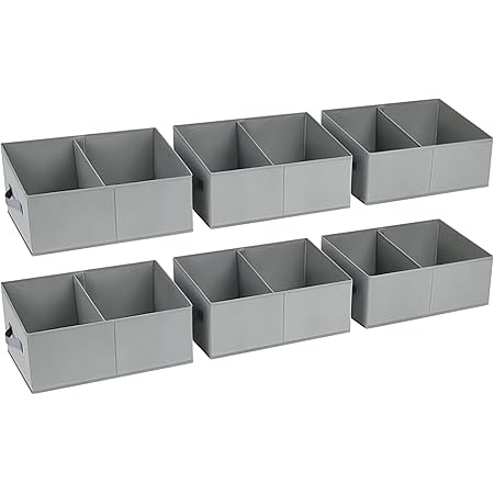 Amazon.com: 3-Pack Collapsible Trapezoid Cubical Storage Bins, Gray ...