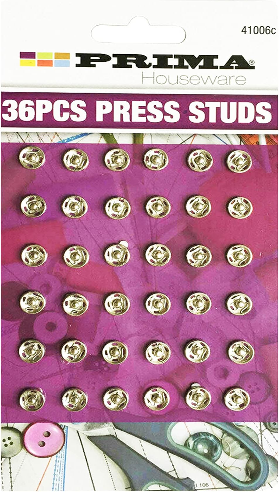 Hemline H420.99 Nickel Brass Rust Proof Sew On Snap Fasteners 6,7,9 ...