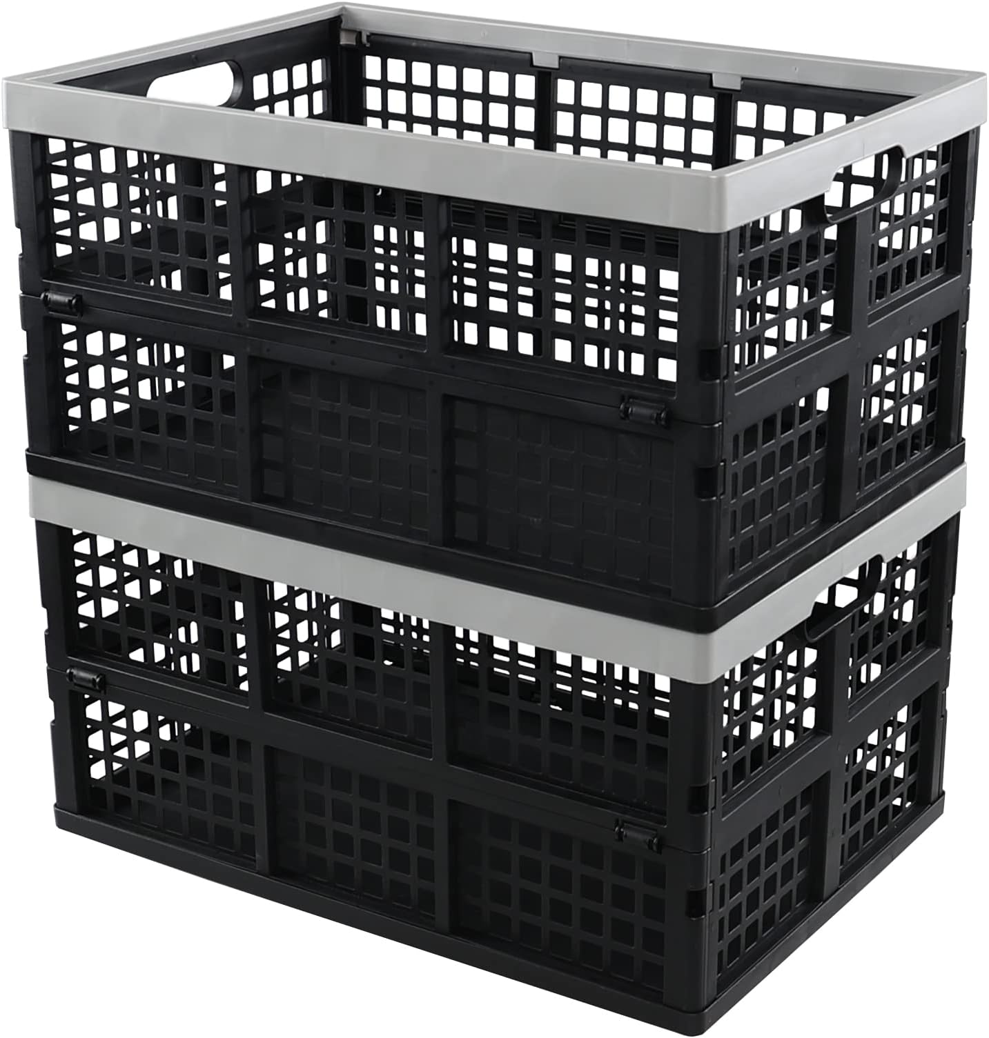 Amazon.com : Ortodayes 42 Liter Collapsible Storage Crates Plastic ...