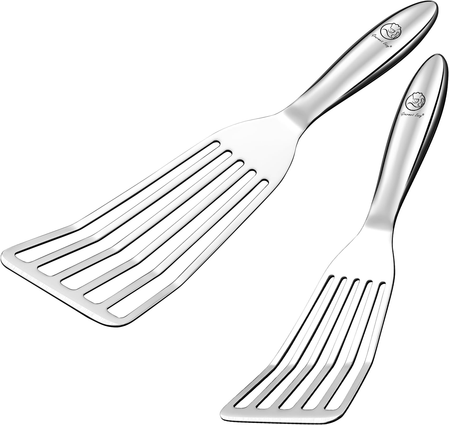 RÖSLE Palette-sandwich coudée, spatule en acier inoxydable avec manche ...