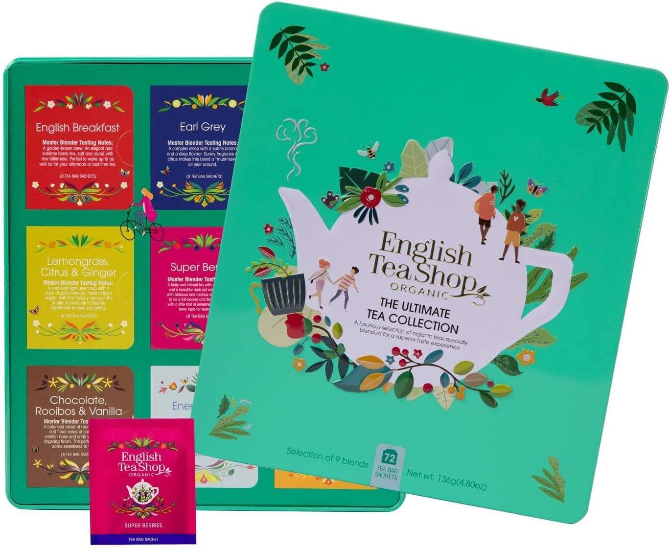 Amazon.com : English Tea Shop - Ultimate Tea Collection- Gift Tin - 72 ...