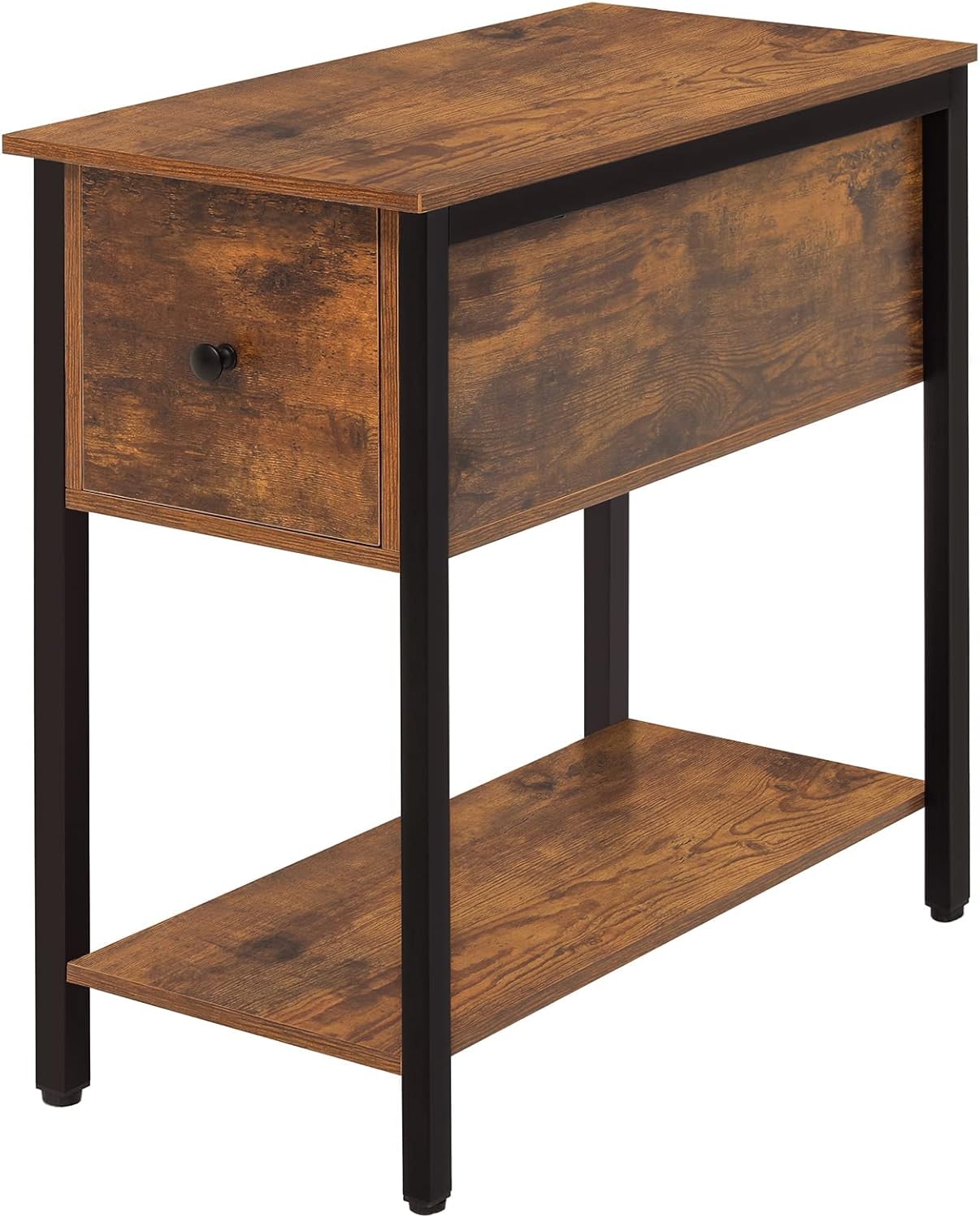 Amazon.com: WEENFON End Table,Narrow Side Table with Drawer for Long ...