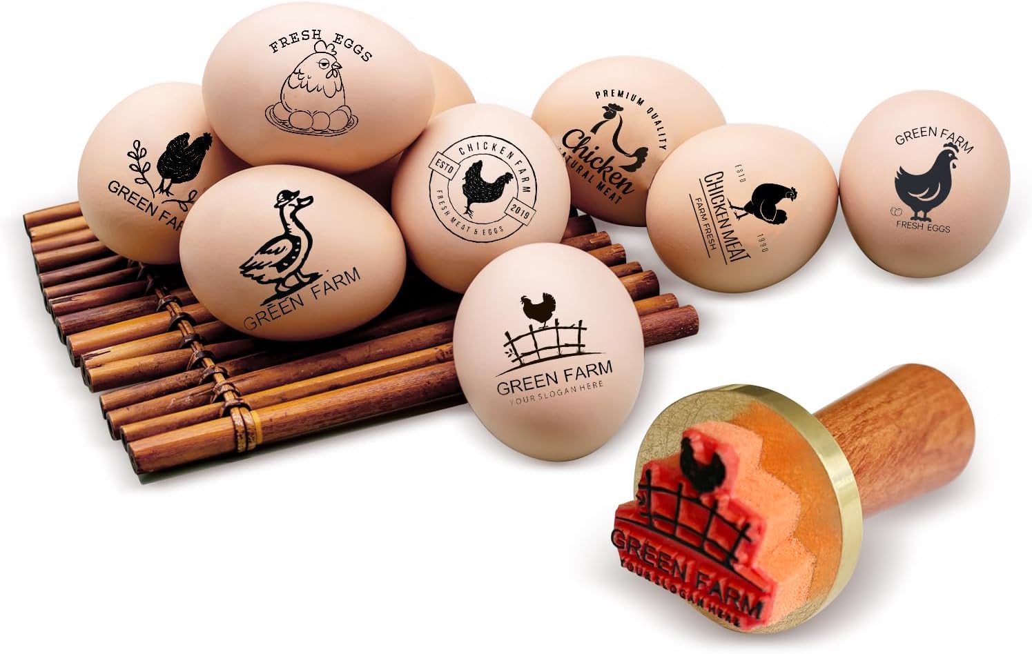 Amazon.com: Custom Egg Stamps for Fresh Eggs Personalized,Unique ...