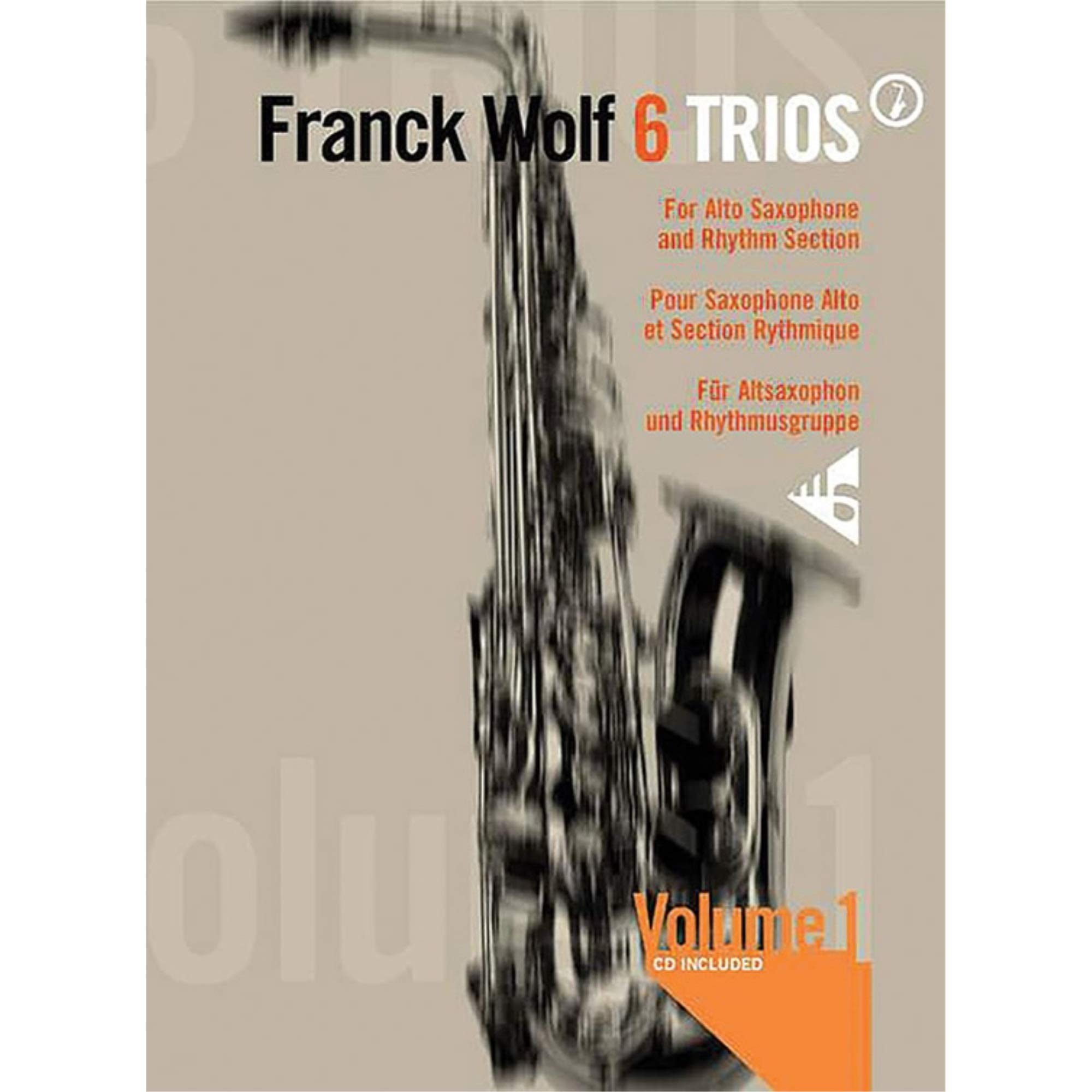 Amazon.com: 6 TRIOS FOR ALTO SAX & RHYTHM SECTION, VOL. 1 SAXOPHONE +CD ...