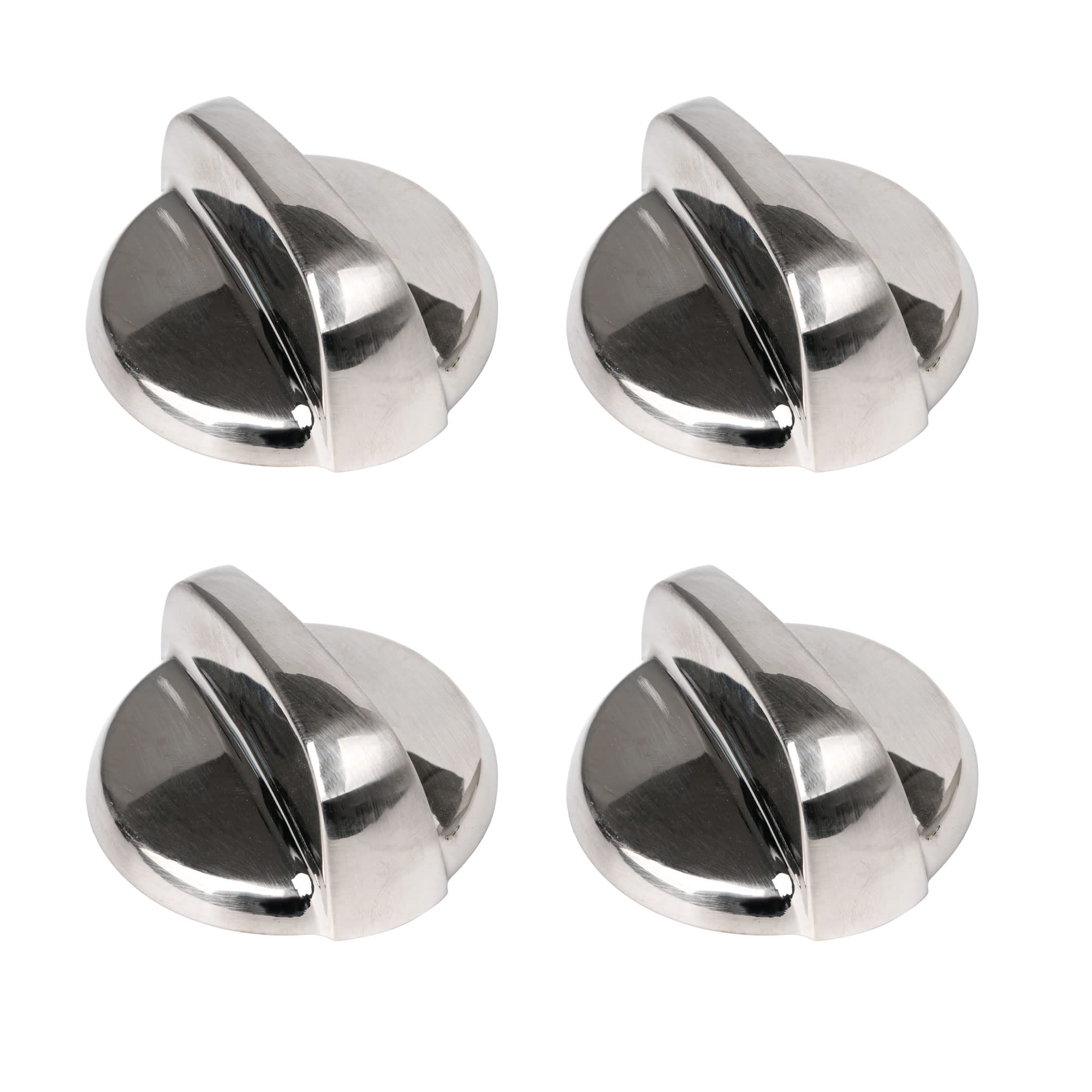Amazon.com: Urdrsaf 4Pcs WB03T10295 Chrome Gas Stove Knob Surface ...